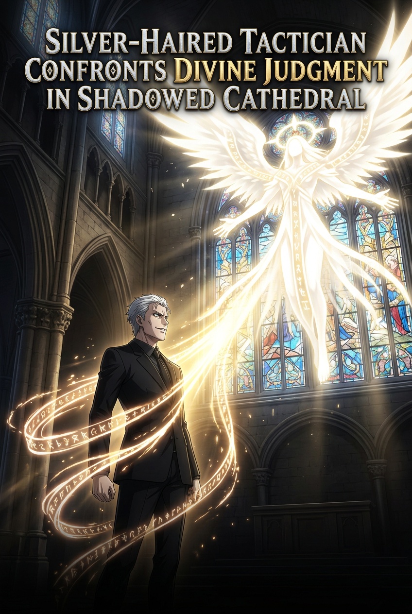 Silver-Haired Tactician Confronts Divine Judgment in Shadowed Cathedral ...