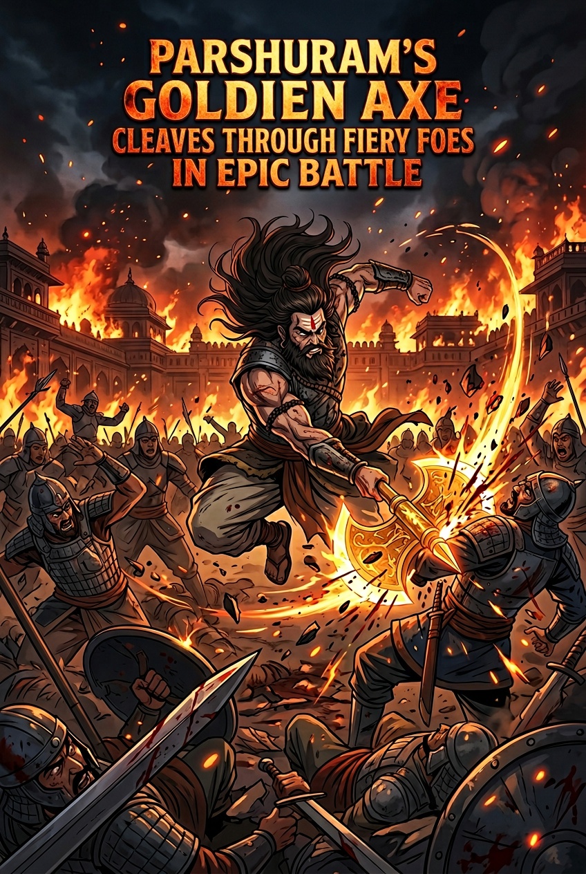 Parshuram's Golden Axe Cleaves Through Fiery Foes in Epic Battle ...